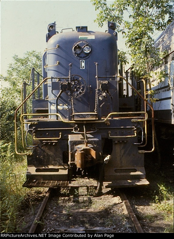 Whitelined CNJ RS3 1555 rests retired in the weeds